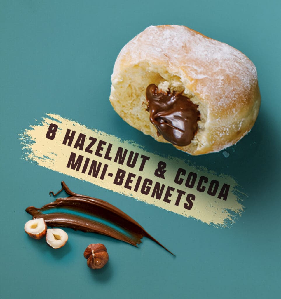 Pack of 8 Hazelnut & Cocoa Mini Beignets | Desserts | Moi